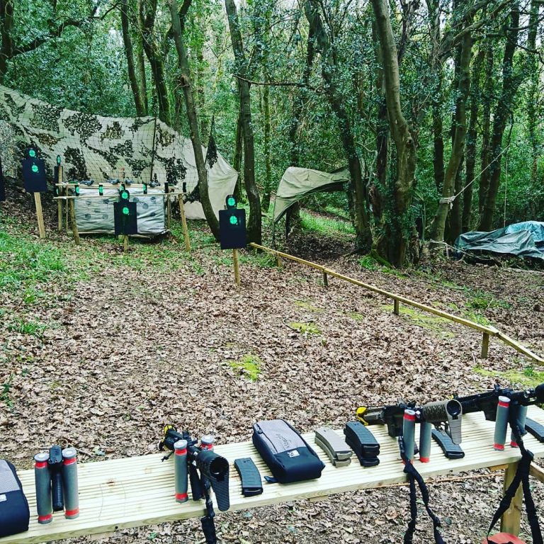 Tactical paintball range with Canoe Cornwall | Canoe Cornwall
